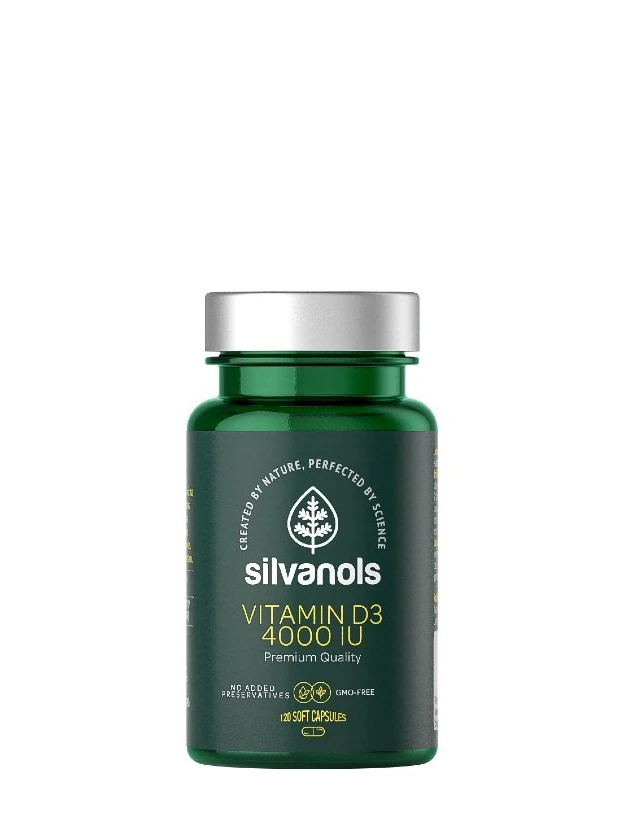 Silvanols Vitamin D3 4000IU, 120 kapsulas