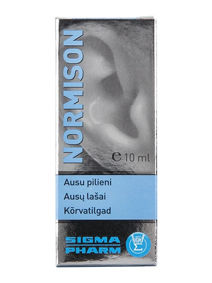 Normison ушные капли, 10мл - InternetAptieka.lv