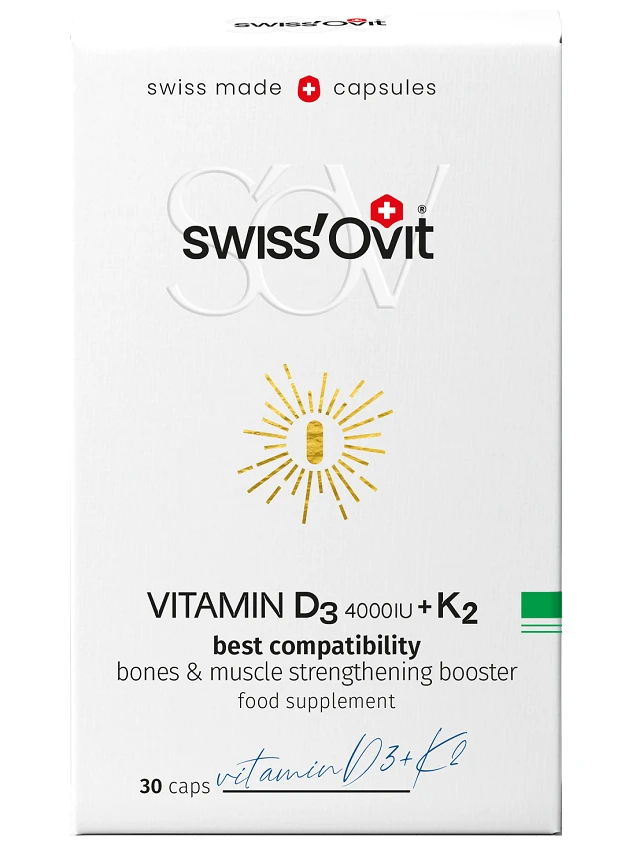 Swiss´Ovit Vitamin D3 4000IU +K2 - InternetAptieka.lv