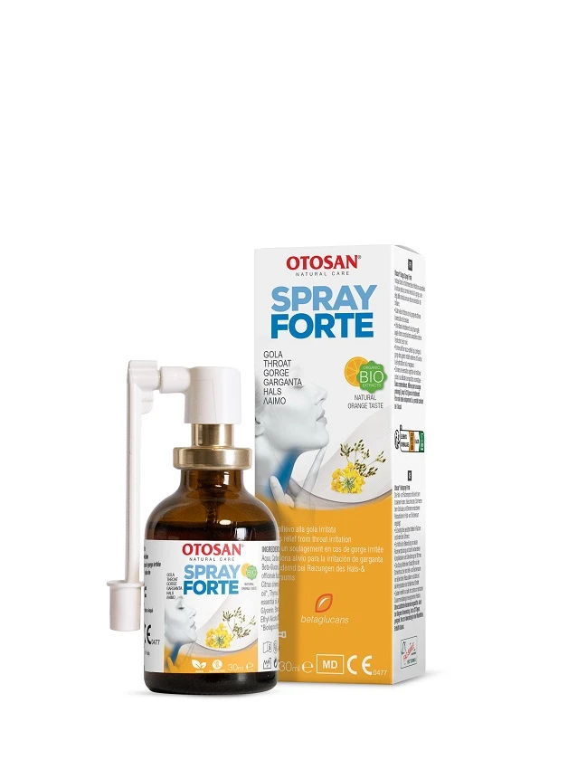 Otosan Throat spray Forte aerosols kaklam, apelsīnu, 30 ml