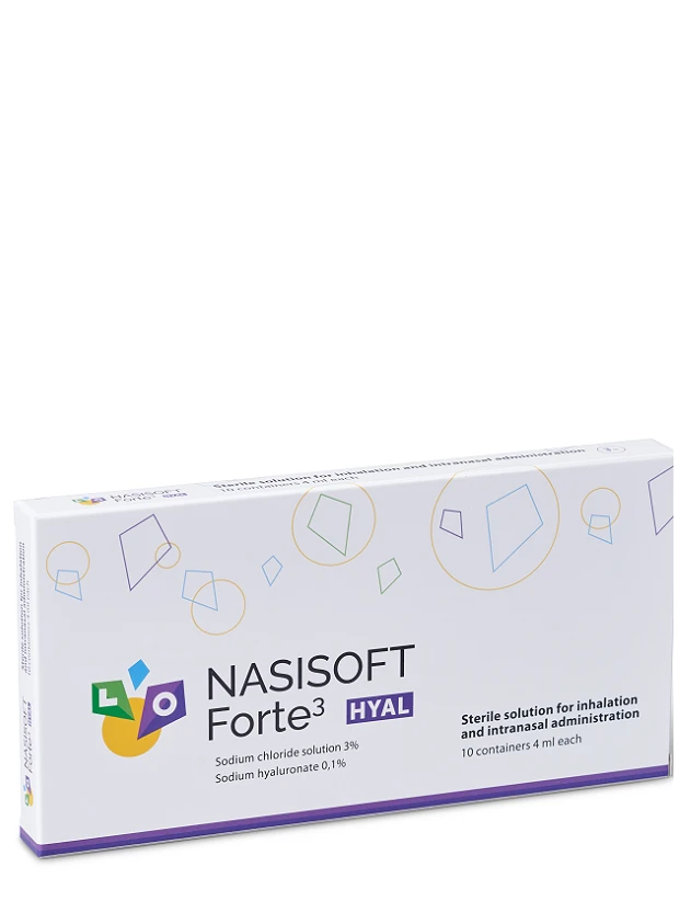 NASISOFT FORTE 3 Hyal šķīdums inhalācijām un intranazālai