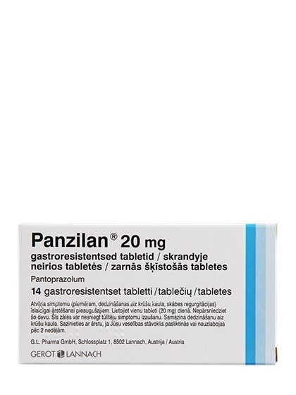 Panzilan 20 mg, 14 tabletes - InternetAptieka.lv