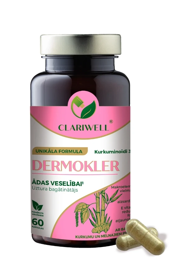 CLARIWELL® DERMOKLER naha tervise toetamiseks, 60 kapslit