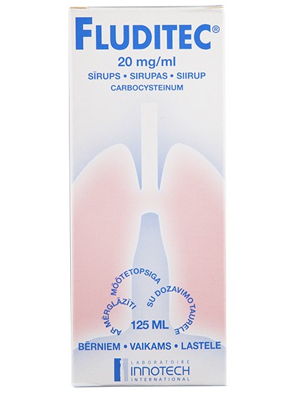 Fluditec sīrups 2%, 125 ml - InternetAptieka.lv