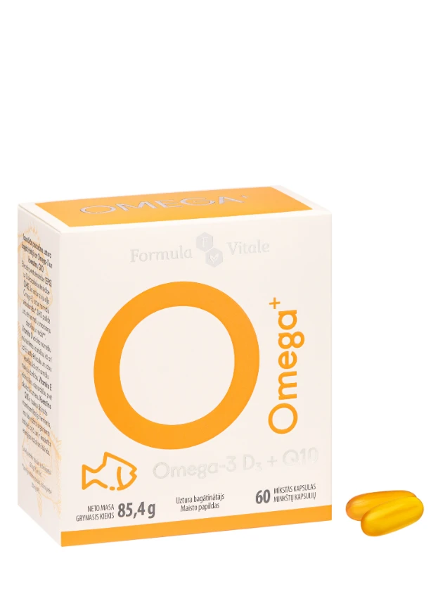 Formula Vitale Omega+Q10, 60 kapsulas - InternetAptieka.lv