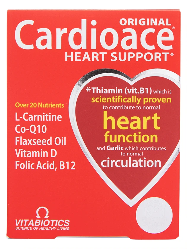 Cardioace ar Omega 3, 30 kapsulas - InternetAptieka.lv