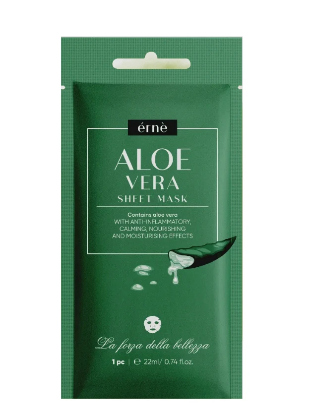 Erne nomierinoša auduma maska ar alvejas ekstraktu, 22 ml