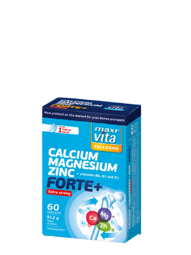 Kalcijs Magnijs Cinks forte,60 tabletes - InternetAptieka.lv
