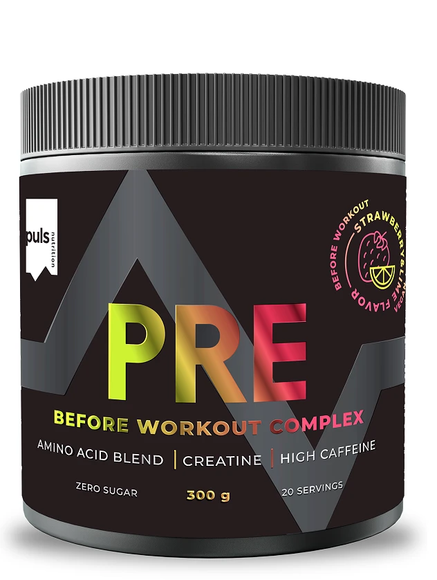 Puls pre workout Strawberry lime pulber - InternetAptieka.lv
