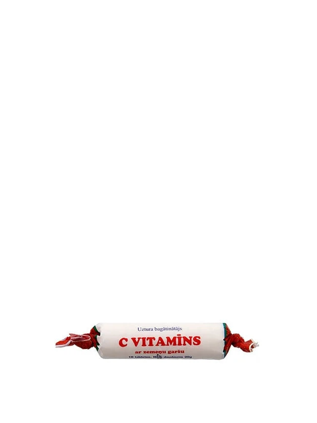 C Vitamīns ar zemeņu garšu, 10 tabletes