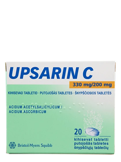 Upsarin UPSA-C, 20 šķīstošās tabletes - InternetAptieka.lv