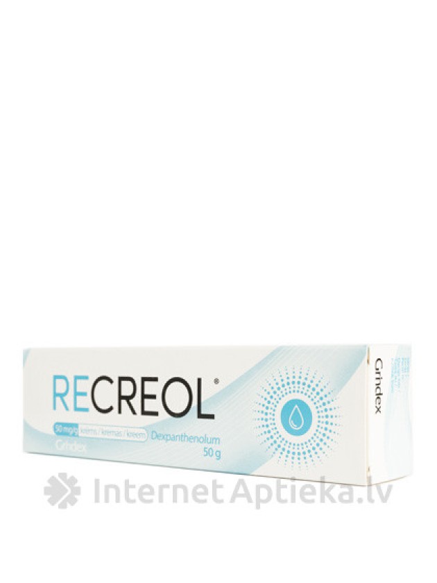 Recreol 5% krēms, 50 g - InternetAptieka.lv