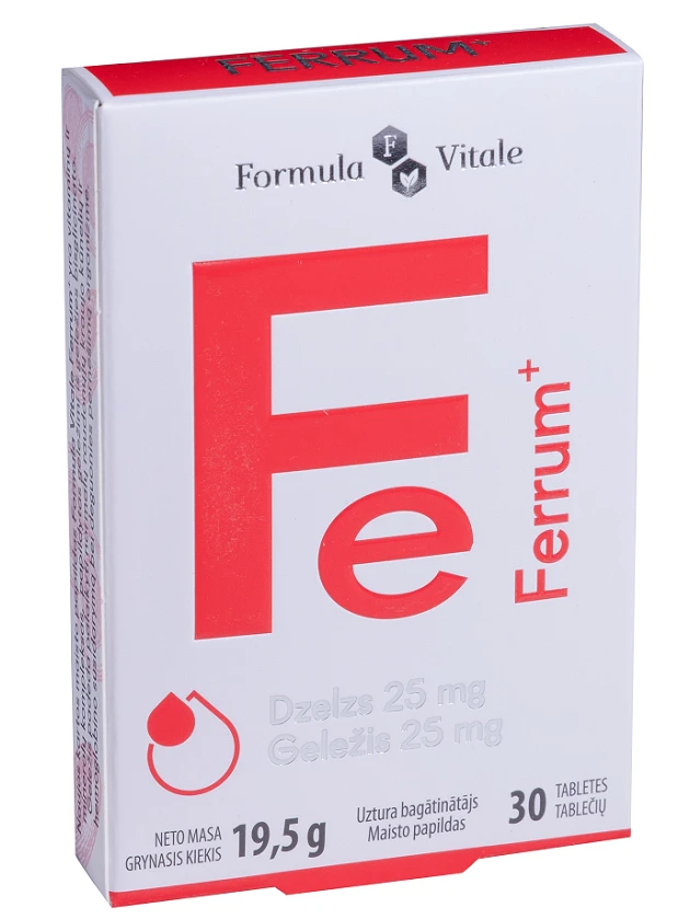 Formula Vitale Ferrum, 30 tabletes - InternetAptieka.lv