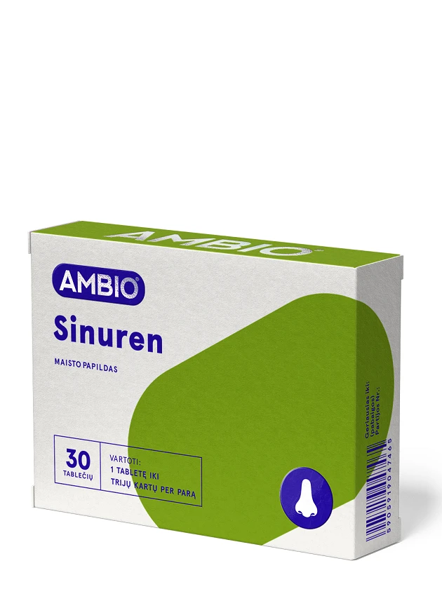 AMBIO Sinuren complex, 30 tabletes - InternetAptieka.lv