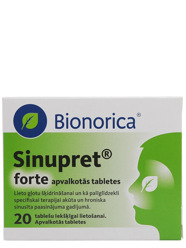 Sinupret Forte, 20 tabletes - InternetAptieka.lv