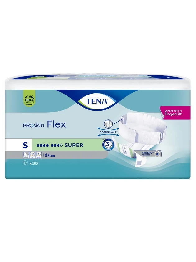 TENA Flex Super S ar jostu stiprināmas biksītes, 30 gb.