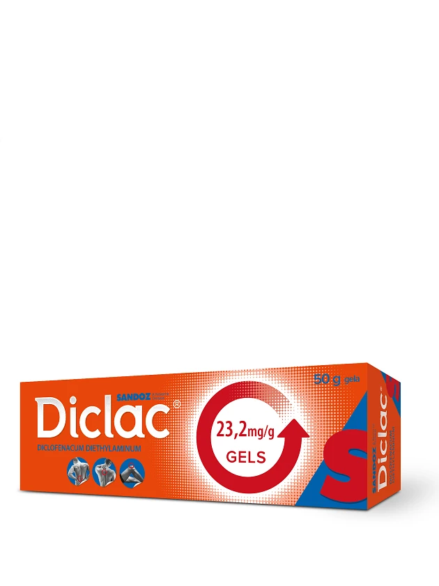 Diclac 23.2mg/g gels, 50 g - InternetAptieka.lv