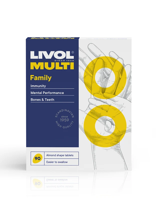 Livol Multi Visai Ģimenei, 90 tabletes - InternetAptieka.lv