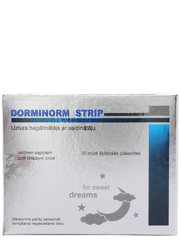 Dorminorm strip 1mg, 30 plāksnītes - InternetAptieka.lv