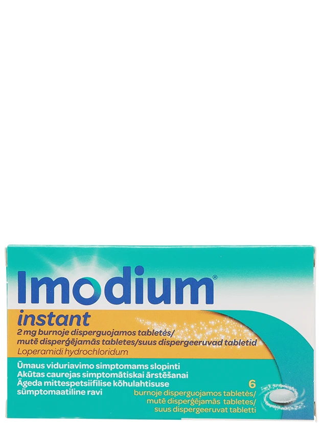 Imodium Instant 2 mg, 6 tabletes - InternetAptieka.lv