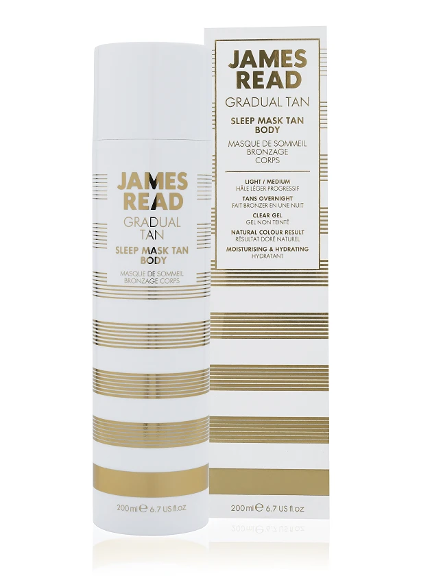 JAMES READ Nakts maska ķermeņa iedegumam, 200 ml