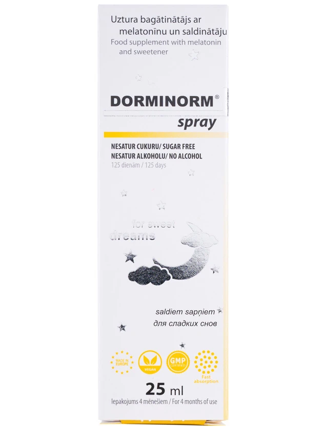 Dorminorm спрей, 25 мл - InternetAptieka.lv