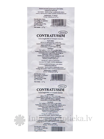 Contratussim, 10 tabletes - InternetAptieka.lv