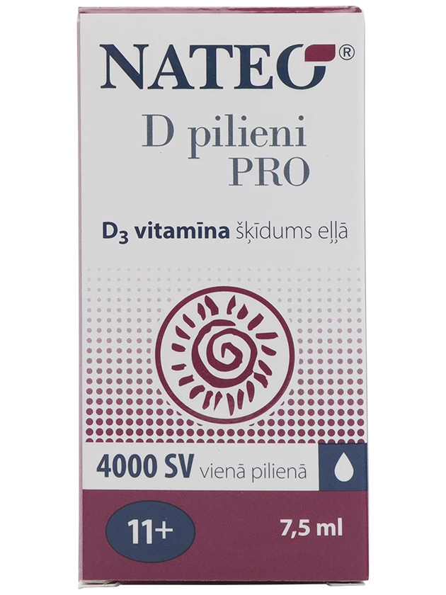 Nateo D 4000SV Pro pilieni, 7.5 ml - InternetAptieka.lv