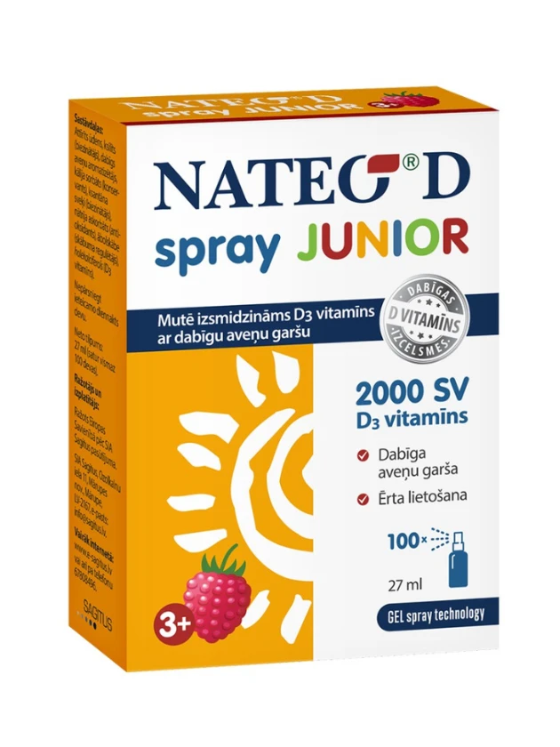 Nateo® D spray JUNIOR, 27 ml - InternetAptieka.lv