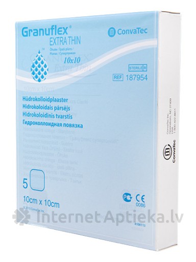 Granuflex Extra Thin гидроколлоидная повязка 10x10 см, 5шт