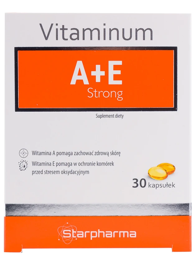 Vitaminum A+E Strong 30 gb. - InternetAptieka.lv
