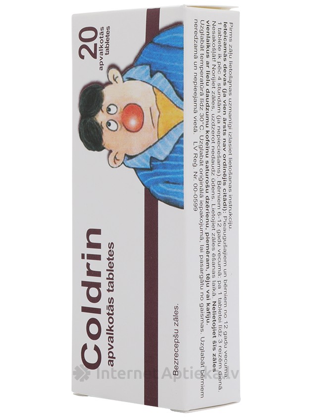 Coldrin, 20 таблетки - InternetAptieka.lv