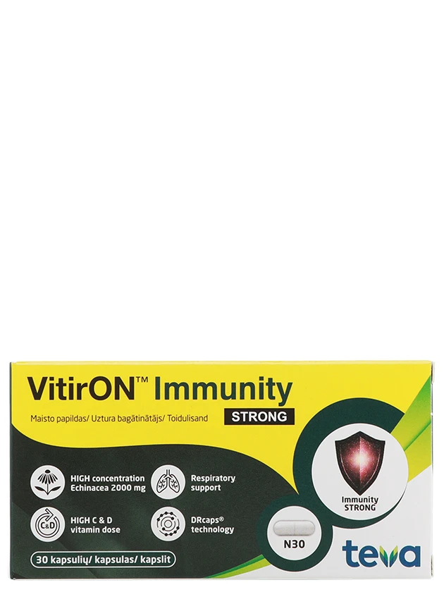 Vitiron Immunity strong, 30 kapsulas - InternetAptieka.lv