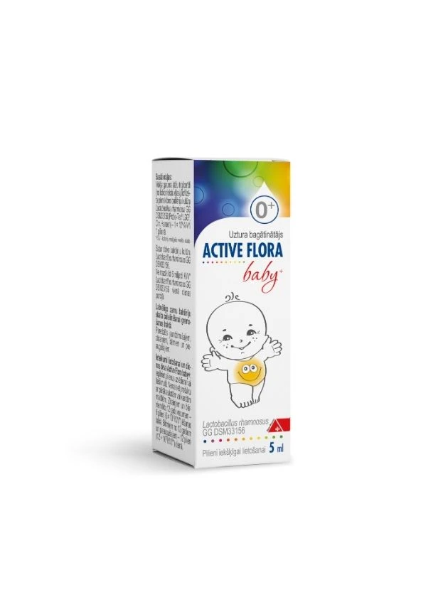 ACTIVE FLORA baby+ pilieni, 5 ml - InternetAptieka.lv