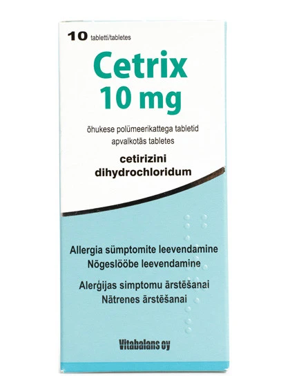 Cetrix 10 mg, 10 tabletes - InternetAptieka.lv