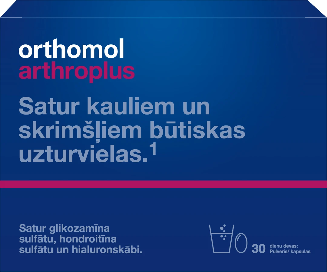 Orthomol Arthro plus (pulveris + kapsulas), 30 gb.
