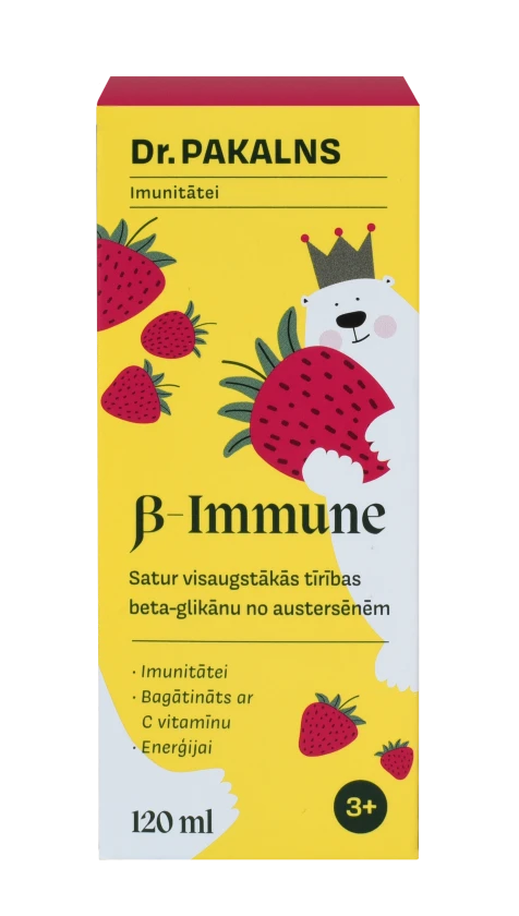 Dr. Pakalns β – IMMUNE 3+, 120 ml - InternetAptieka.lv