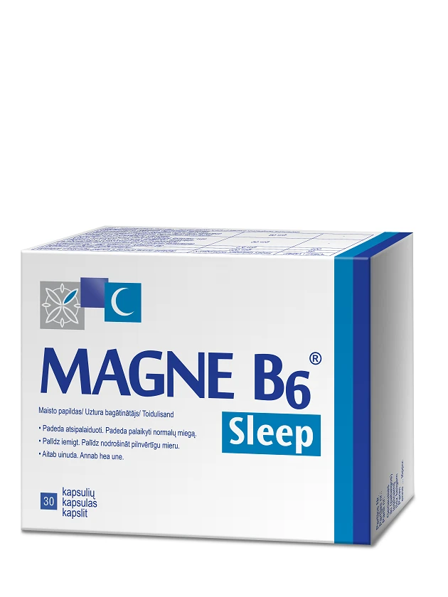MAGNE B6 Sleep (magnijs B6) kapsulās, 30 gab