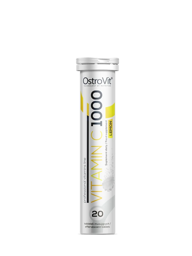 OstroVit Vitamin C 1000 mg Ar citrona garšu, 20 tabletes