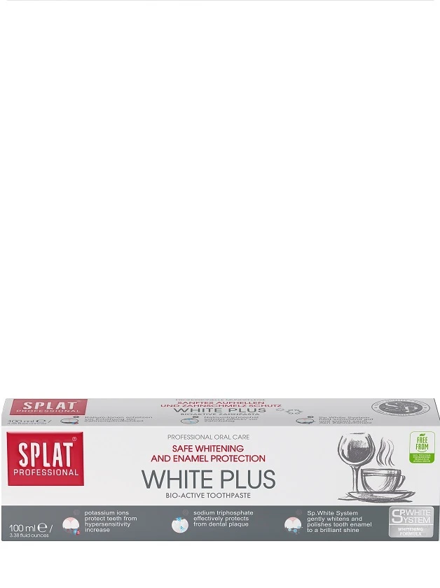 SPLAT Professional White Plus zobu pasta, 100 ml