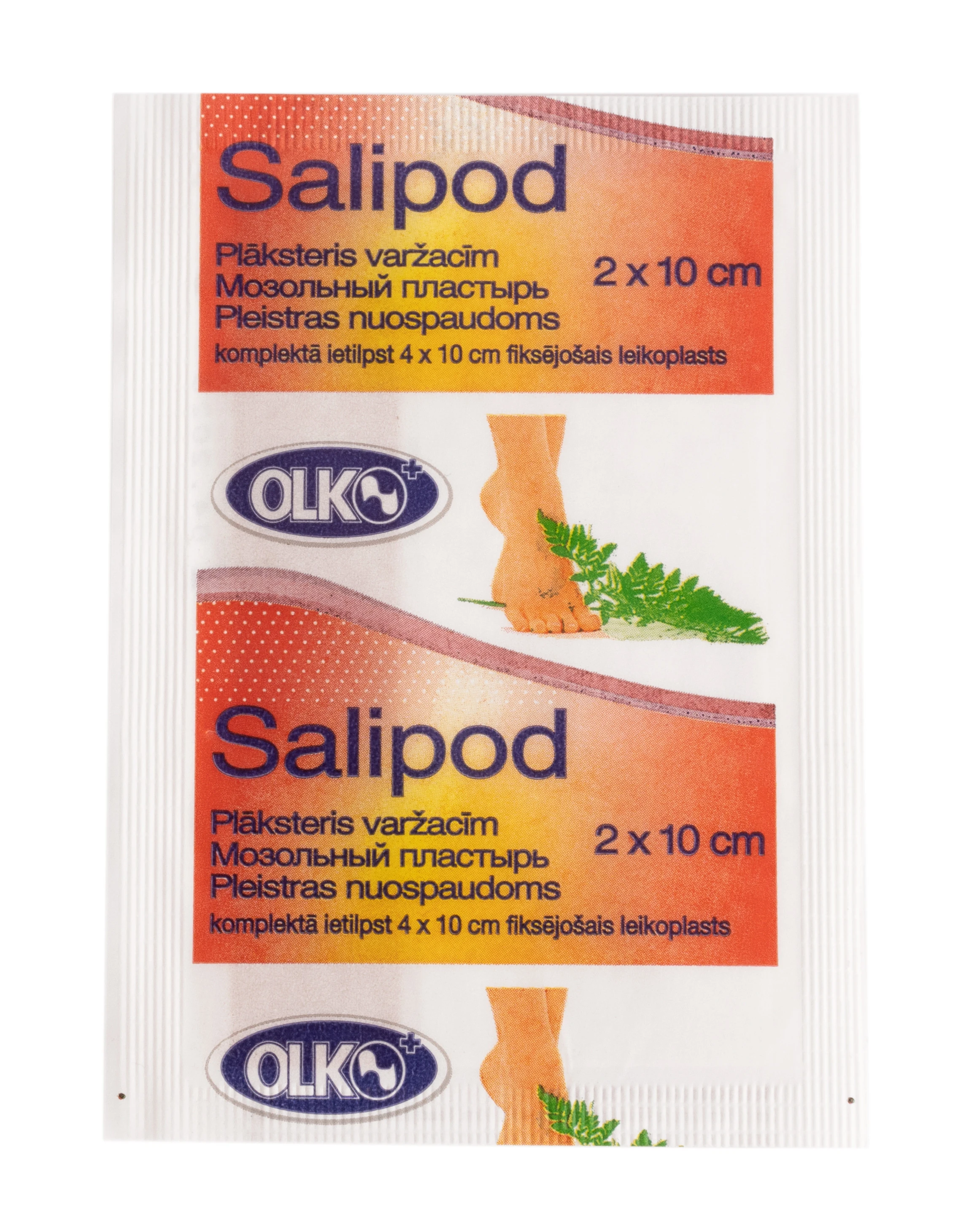 Salipod plāksteris varžacīm, 2 x 10 cm - InternetAptieka.lv