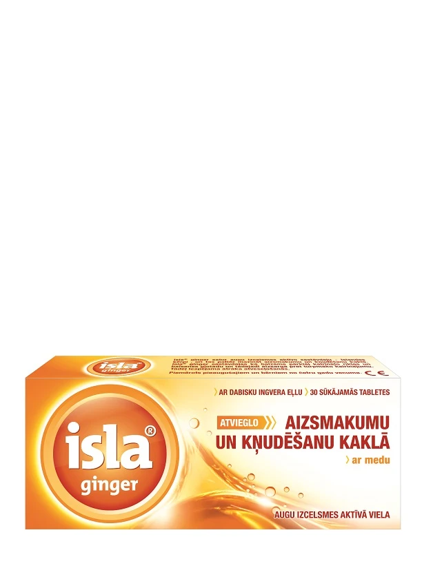 Isla-Ginger, 30 pastilas - InternetAptieka.lv