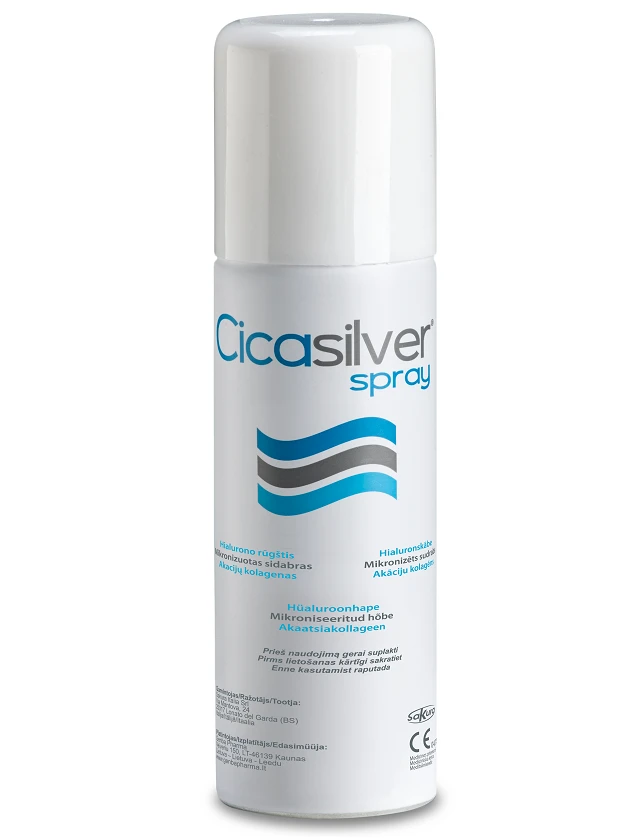 Cicasilver spray akūtām un hroniskām brūcēm, 125 ml