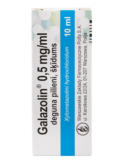 Galazolin deguna pilieni 0,5 mg/ml 10ml - InternetAptieka.lv