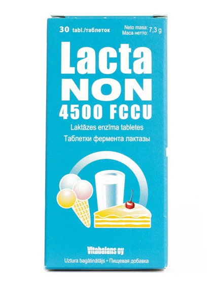Lactanon 4500 FCCU фермент лактаза, 30 таблеток