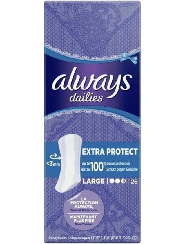Always Extra protect large ieliktņi, 26 gb.