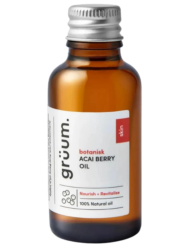 Grüum botanisk Acai Berry Oil asaī palmas ogu eļļa, 30 ml