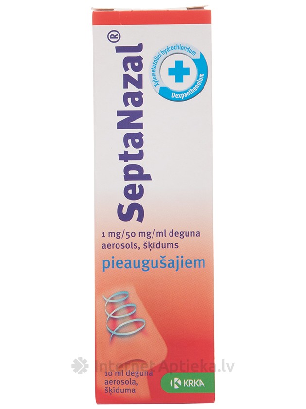 Septanazal aerosols pieaugušajiem, 10ml - InternetAptieka.lv