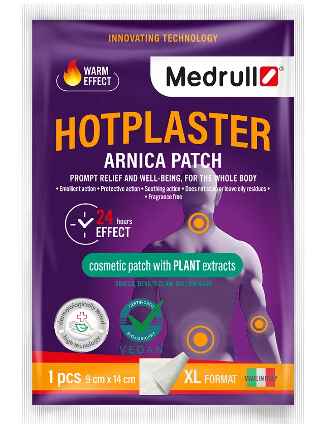 Medrull Hotplaster pretsāpju plāksteris (ar sildošo efektu)