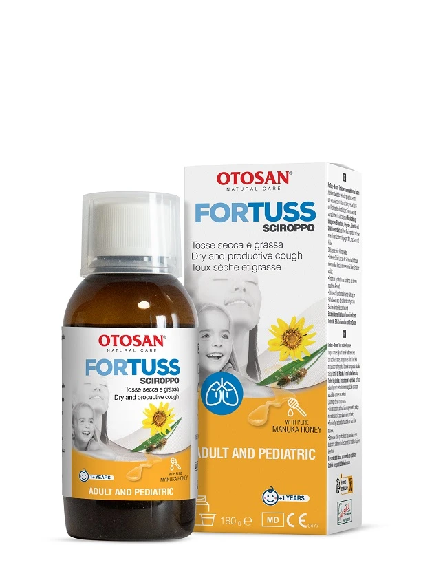 Otosan Fortuss sīrups ar medu, 180 g - InternetAptieka.lv